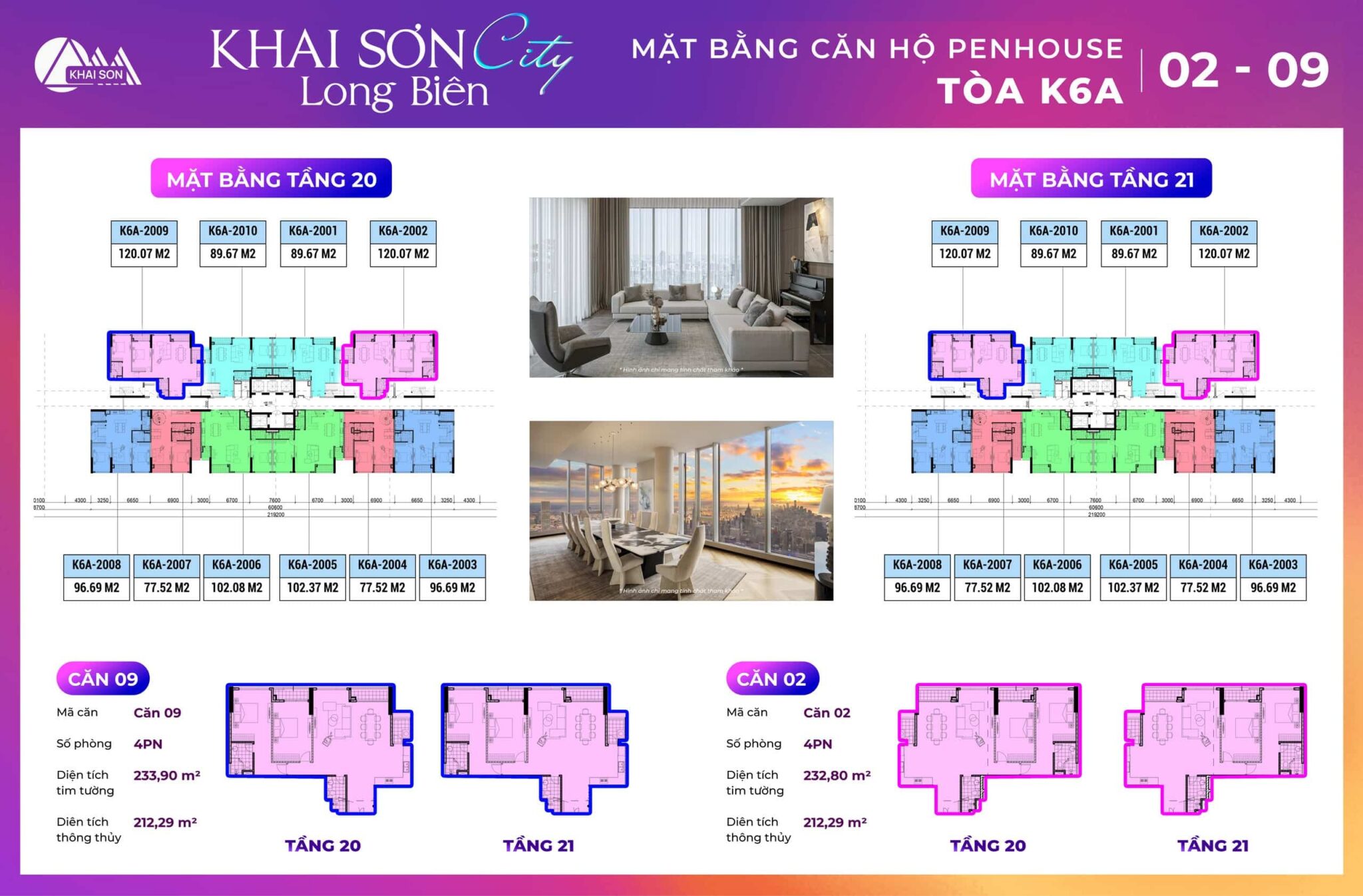 Căn hộ Penthouse Khai Sơn City - ⭐️ Quỹ Căn Vip View Hồ